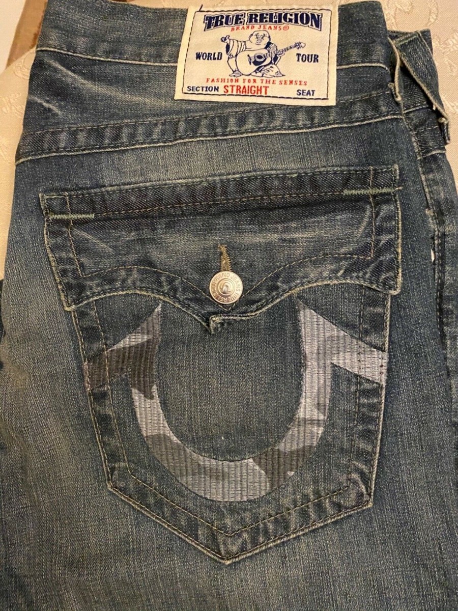 True Religion Jeans Menn Camo True Religion Rocco Relaxed Skinny Cargo