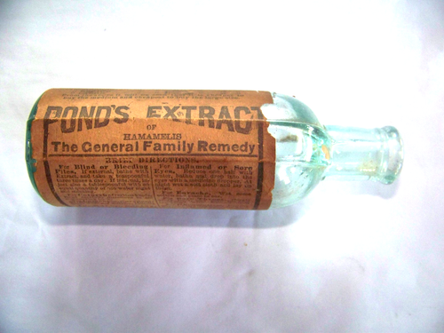 Antique Ponds Extract Bottle with Paper Label | eBay