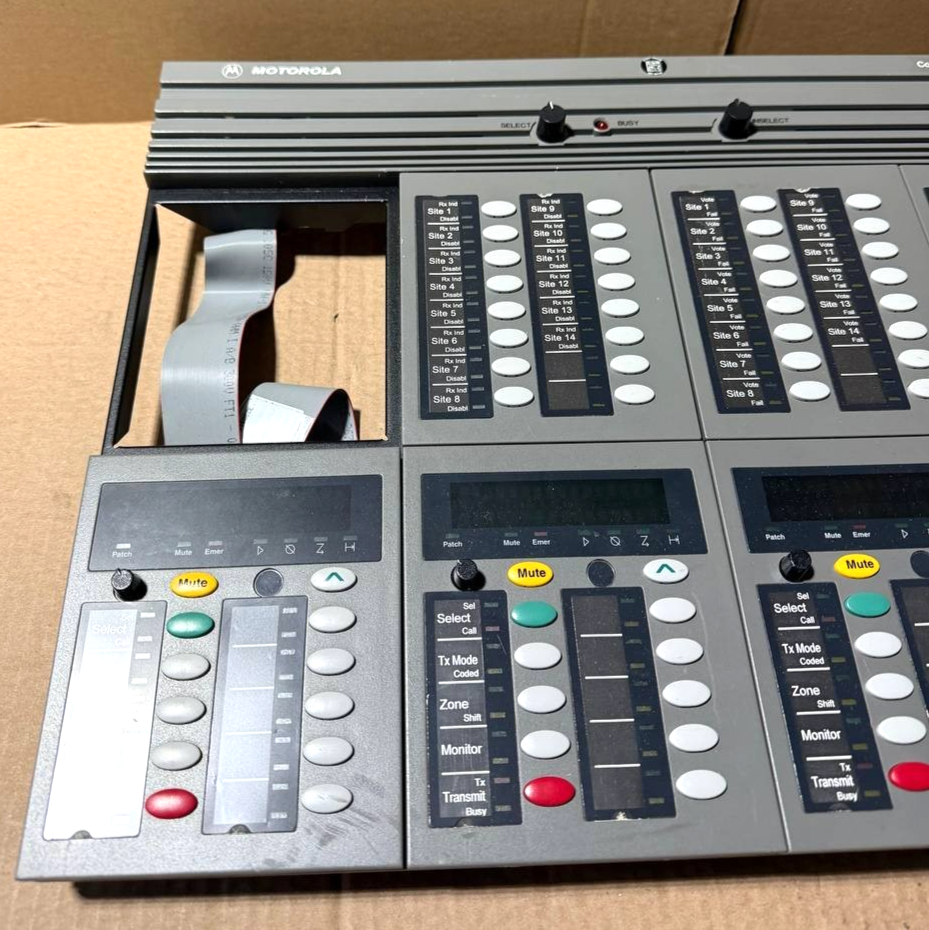 Motorola Dispatch Console L3180A Front Control Panel, Missing one ...