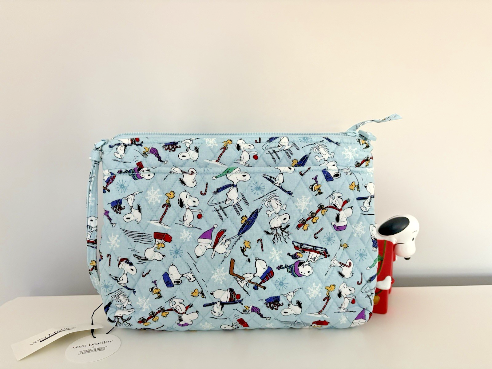 Vera Bradley Peanuts NWT Large Hipster SKI JUMP SNOOPY WINTER SKY ...