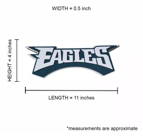 New NFL Philadelphia Eagles GREEN Big Fan Script Chain Logo Necklace ...