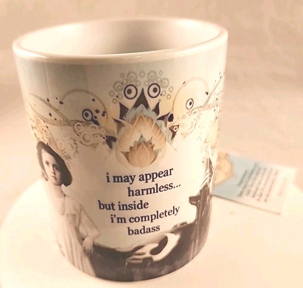Erin Smith Art Ceramic Coffee Mug 11oz White Holy Crap "I May Appear ...