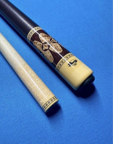 Vintage Viking Custom Cue Q1 1990s Made in USA Leather Wrap Pool ...