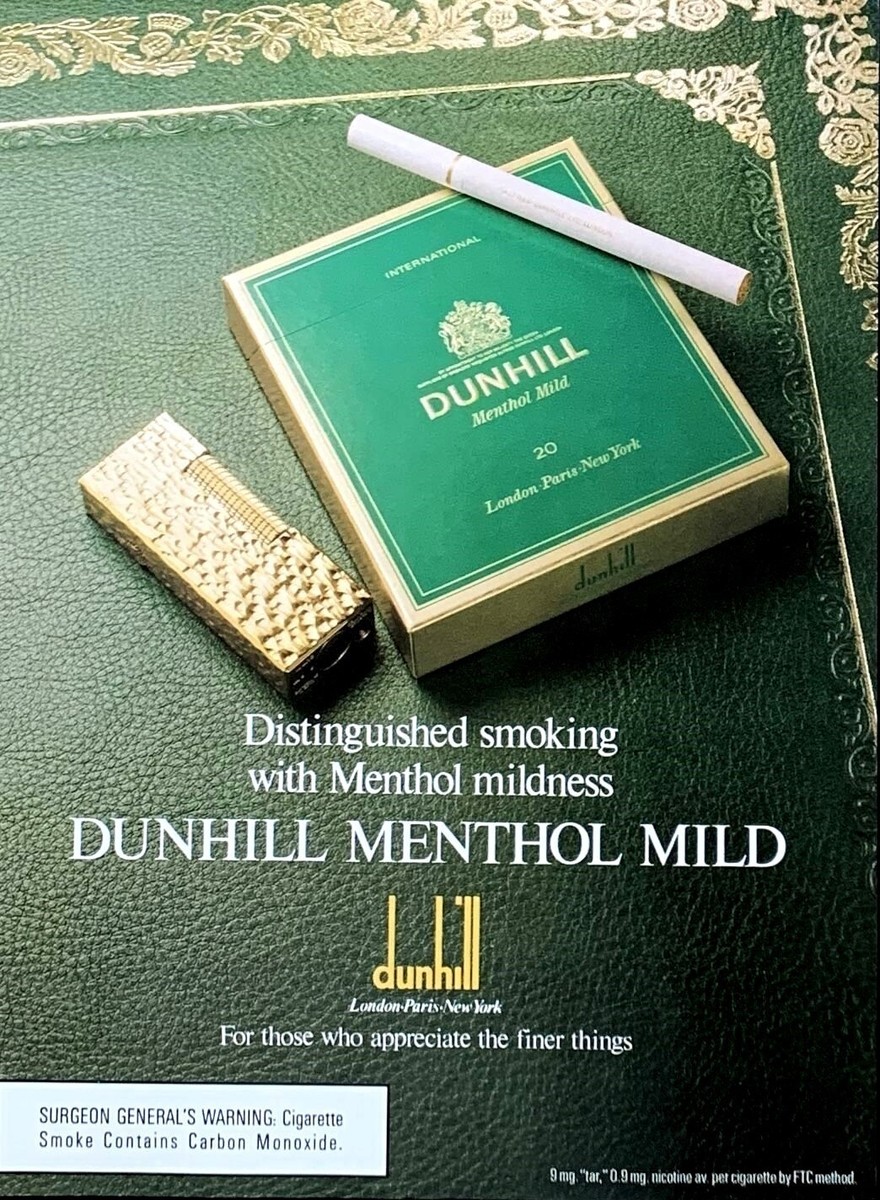 Dunhill Mild Logo Dunhill International From Duty Free : R/Cigarettes
