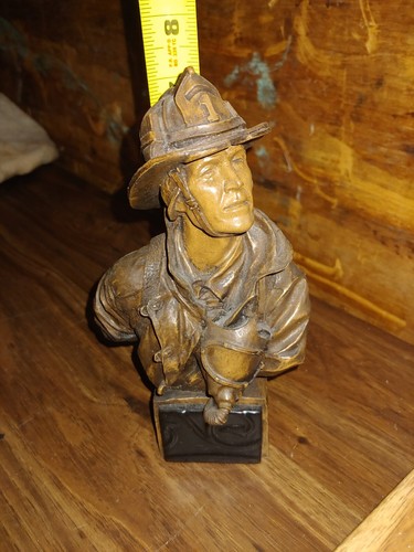 Vintage John Chalk Signed 1985 Firemans Statue No1 | eBay