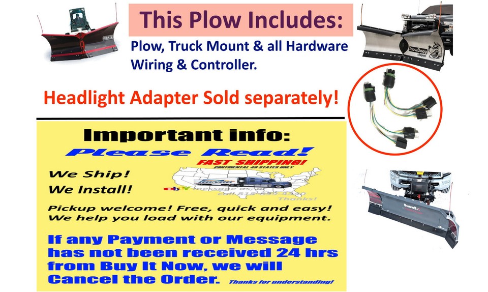 New SnowDogg Extreme plow EX85 Gen 2 8.5' commercial Straight snow plow ...