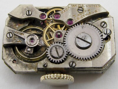 rectangle Lady Sada Watch Co. Movement 16 jewels 3 adj. for parts ...