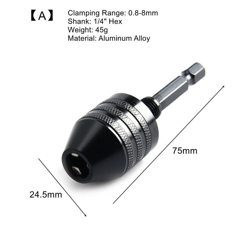 Alloy Keyless Drill Chuck Mini Drill Bits Adapter New Drill Chuck ...