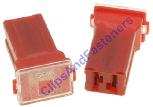 2 PAL (Pacific Auto Link) Fuses 50 Amp Mini Female Red | eBay