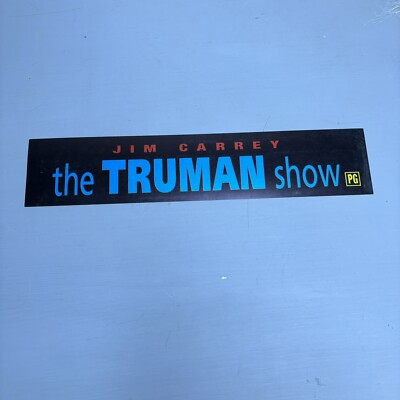 The Truman Show Jim Carrey 2.5"x12" Movie Theater Light Box Banner | eBay