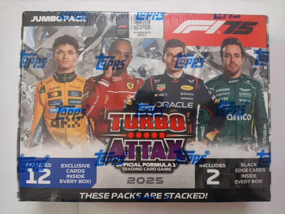 Topps F1 Turbo Attax 2025 INDIA Champions Pack + Jumbo Pack 2 Box Combo ...