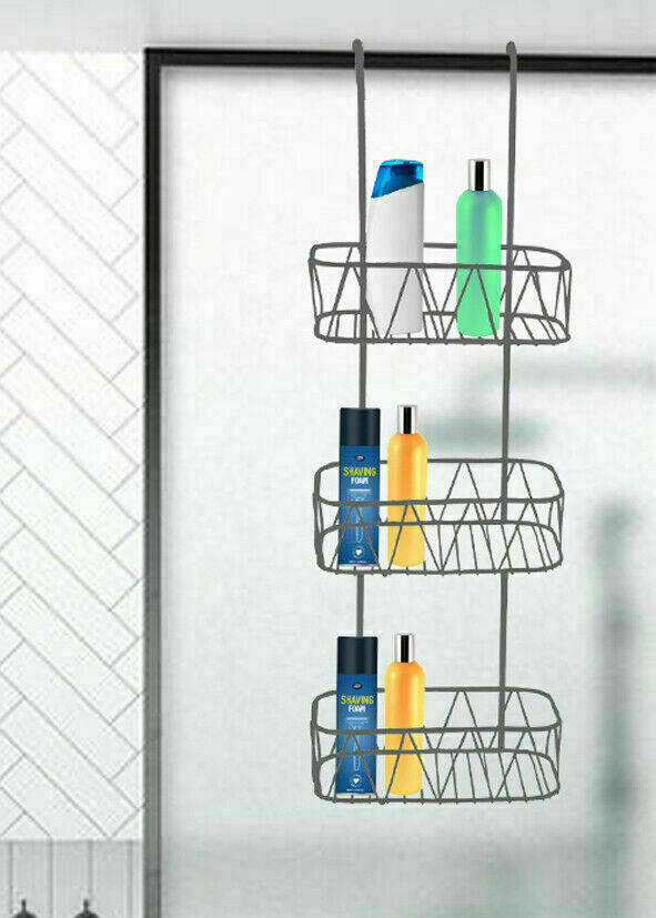 Shower Caddy Bathroom Shelf Tidy Storage Holder Rack Home Office Bath ...