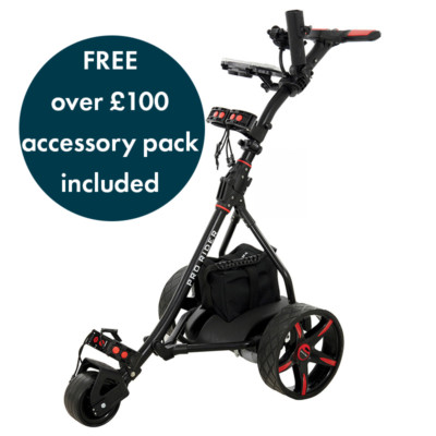Electric Golf Trolley by Pro Rider & Ben Sayer with 36 Hole Battery ...