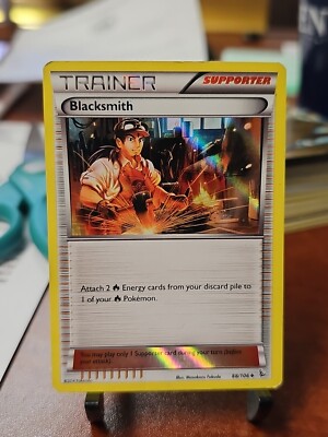 Pokémon Card Blacksmith 88/106 Reverse Holo XY Flashfire Trainer 2014 ...