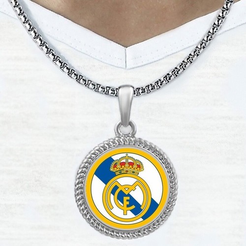 Real Madrid Soccer Futbol Link Chain Necklace And Pendant w Gift Pkg ...