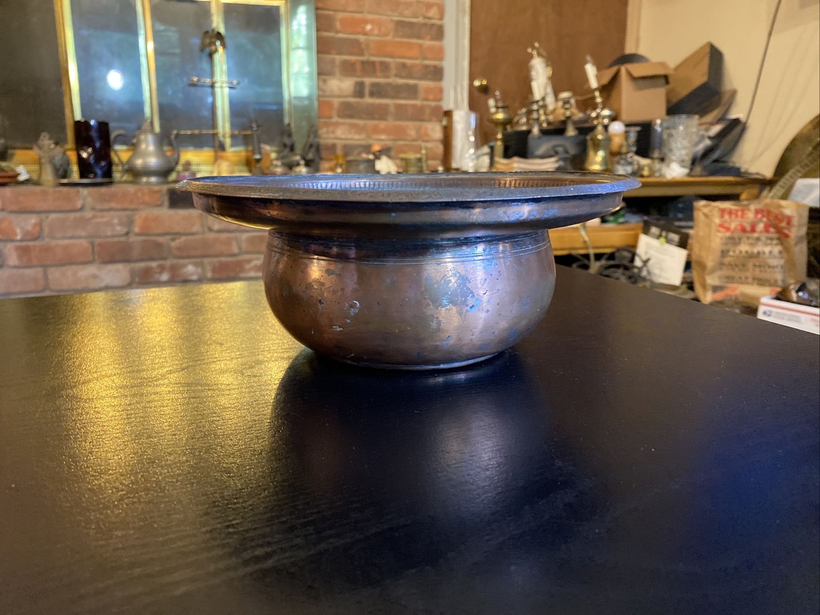 Antique Handcrafted Middle Eastern Copper Peekdaan Spittoon Large ...