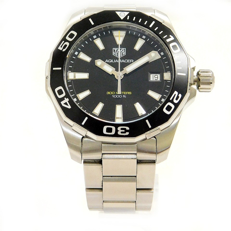 TAG Heuer Aquaracer WAY111A.BA0928 41mm S. Steel Quartz Men's Watch # ...