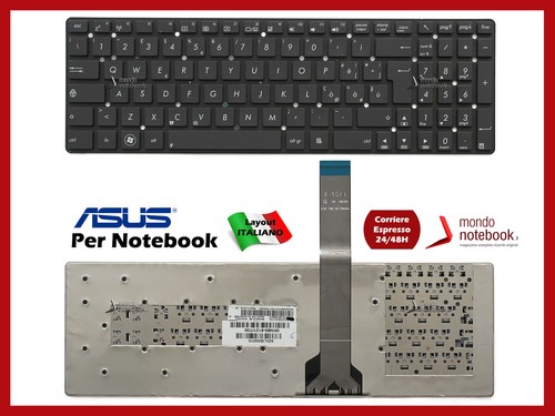 Tastiera per notebook Italiana ASUS p/n 0KNB0-6100IT00 (Nera ...