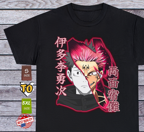 Yuji Itadori T Shirt Jujutsu Kaisen Anime Clothing Cosplay Manga ...