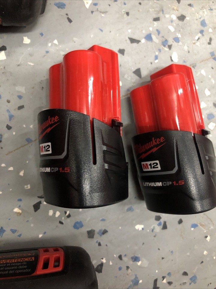 Milwaukee 2494-22 M12 12V Cordless Drill Driver/Impact Driver 2-Tool ...