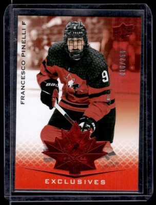 2021-22 Upper Deck Team Canada Juniors Exclusives Francesco Pinelli ...