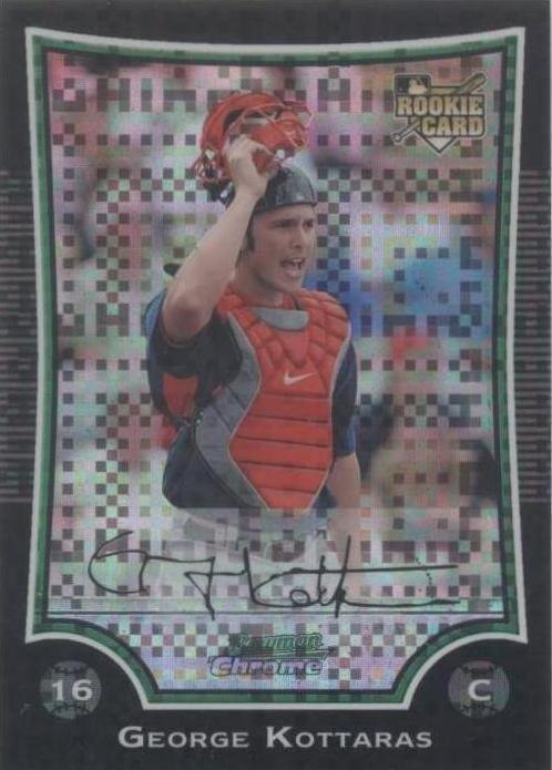 2009 Bowman Chrome - George Kottaras #205 X-Fractor /250 for sale ...