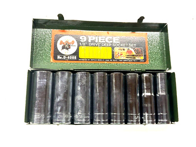 NOS! VINTAGE BUFFALO TOOLS 1/2” DRIVE DEEP SOCKET SET, D-4008 | eBay