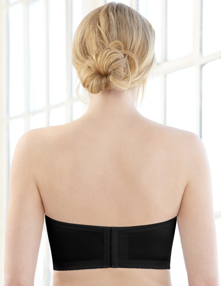 42B 42C 42D Stays In Place! Comfortable Strapless Stretch Bra BANDEAU ...