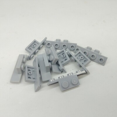 Lego Lot of 10 - 1x2 - 1x4 Bracket Light Bluish Gray 2436 | eBay