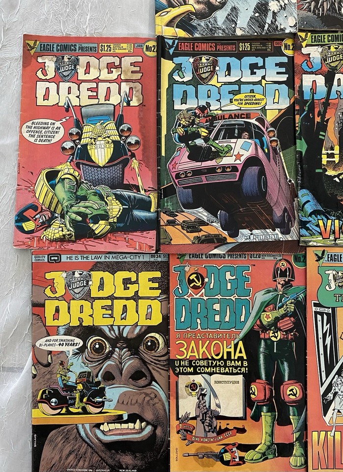 Assortment of 80's Judge Dredd Comics | eBay