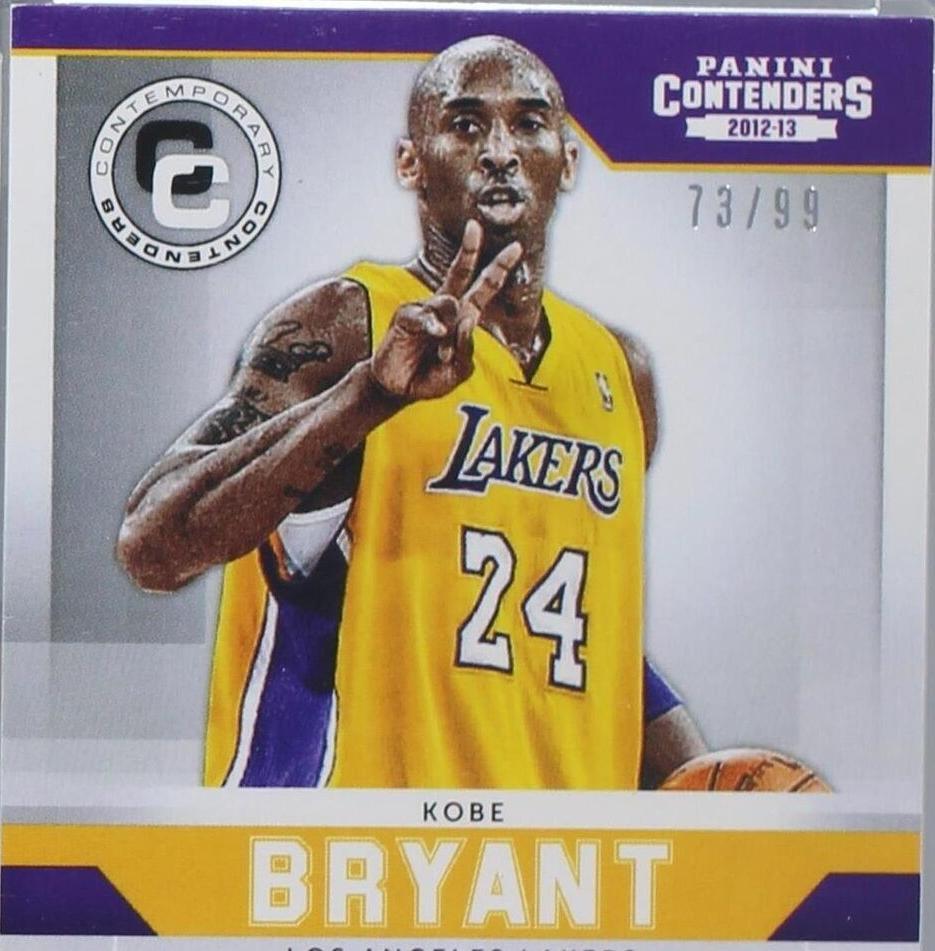 2012-13 Panini Contenders - Contemporary Contenders Autographs Kobe ...