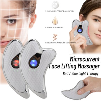 Microcurrent Facial Scraper Massager Skin Lifting Firming Beauty ...