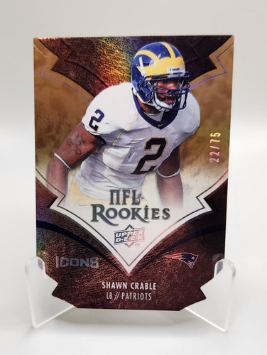 2008 Upper Deck Icons - Shawn Crable #189 Gold Die-Cut /75 (RC) for ...
