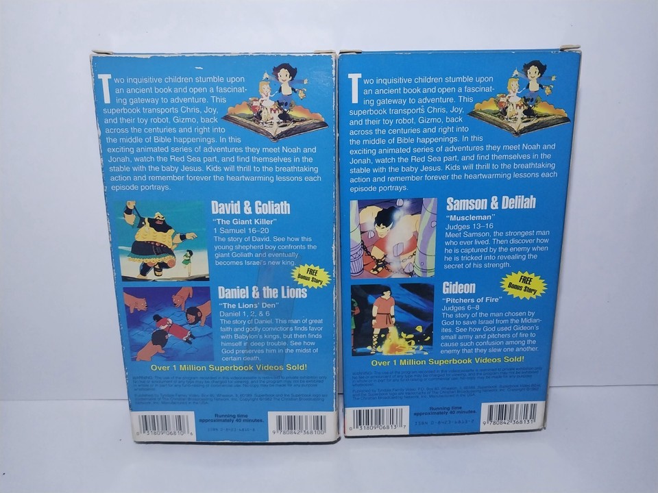 Superbook Video Bible: Samson and Delilah/ Gideon Vol 7 & David ...