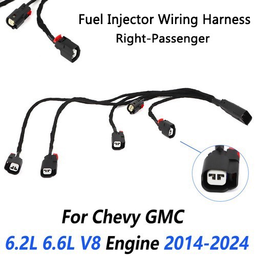 1PCS Fuel Injector Harness Right Passenger Side For Chevy GMC 14-24 6 ...