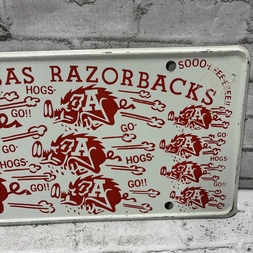 Vintage 1960s GO HOGS GO University of Arkansas Football Booster ...