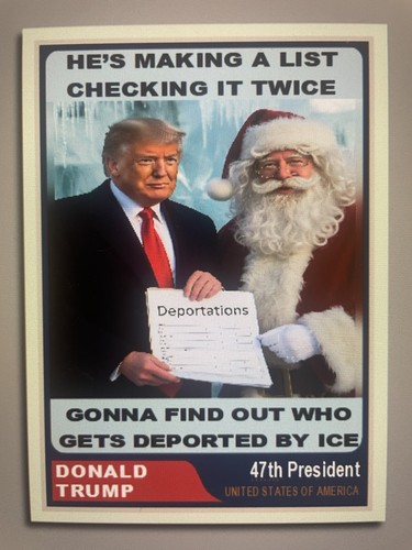 Donald Trump 2025”47“ Custom ACEO Making A List See Who Gets Deported ...