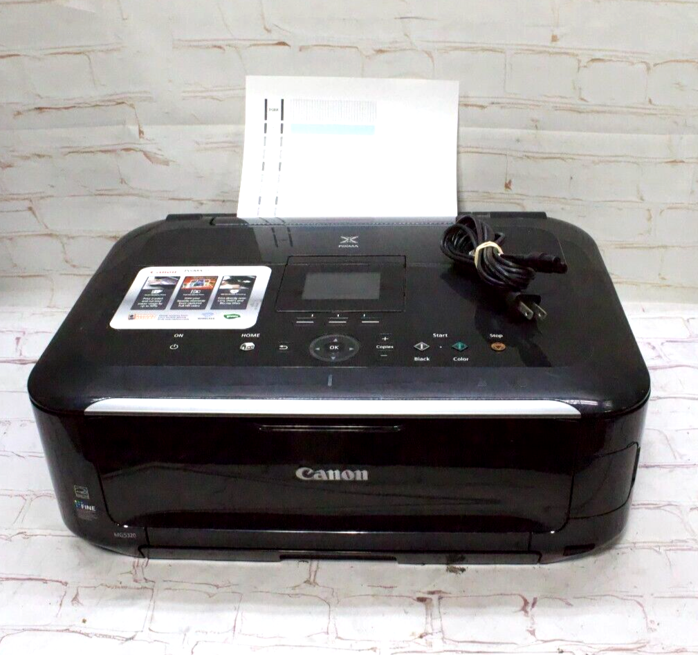 Canon PIXMA MG5320 All-In-One Inkjet Printer TESTED- 6500 Pages Only ...