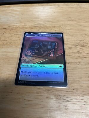 Tamiyo's Notebook Samurai Foil Token MTG NEO Kamigawa Neon Dynasty Pack ...