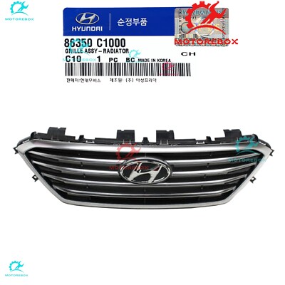Genuine Grille Assembly Radiator for 2015-2017 Sonata 2.4L 86350C2000 ...