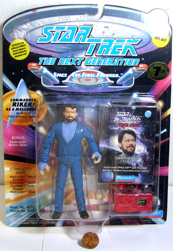 Playmates Action Figure Star Trek "Commander Riker" as Malcorian 6034 ...