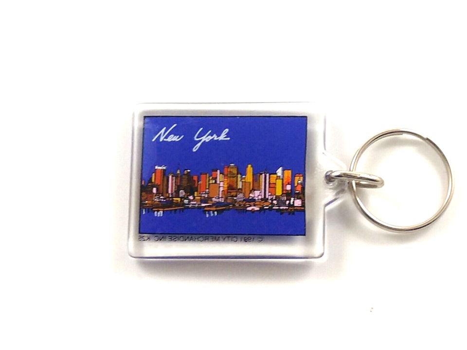 Vintage New York New York City Skyline Skyscrapers Keyring Keychain | eBay