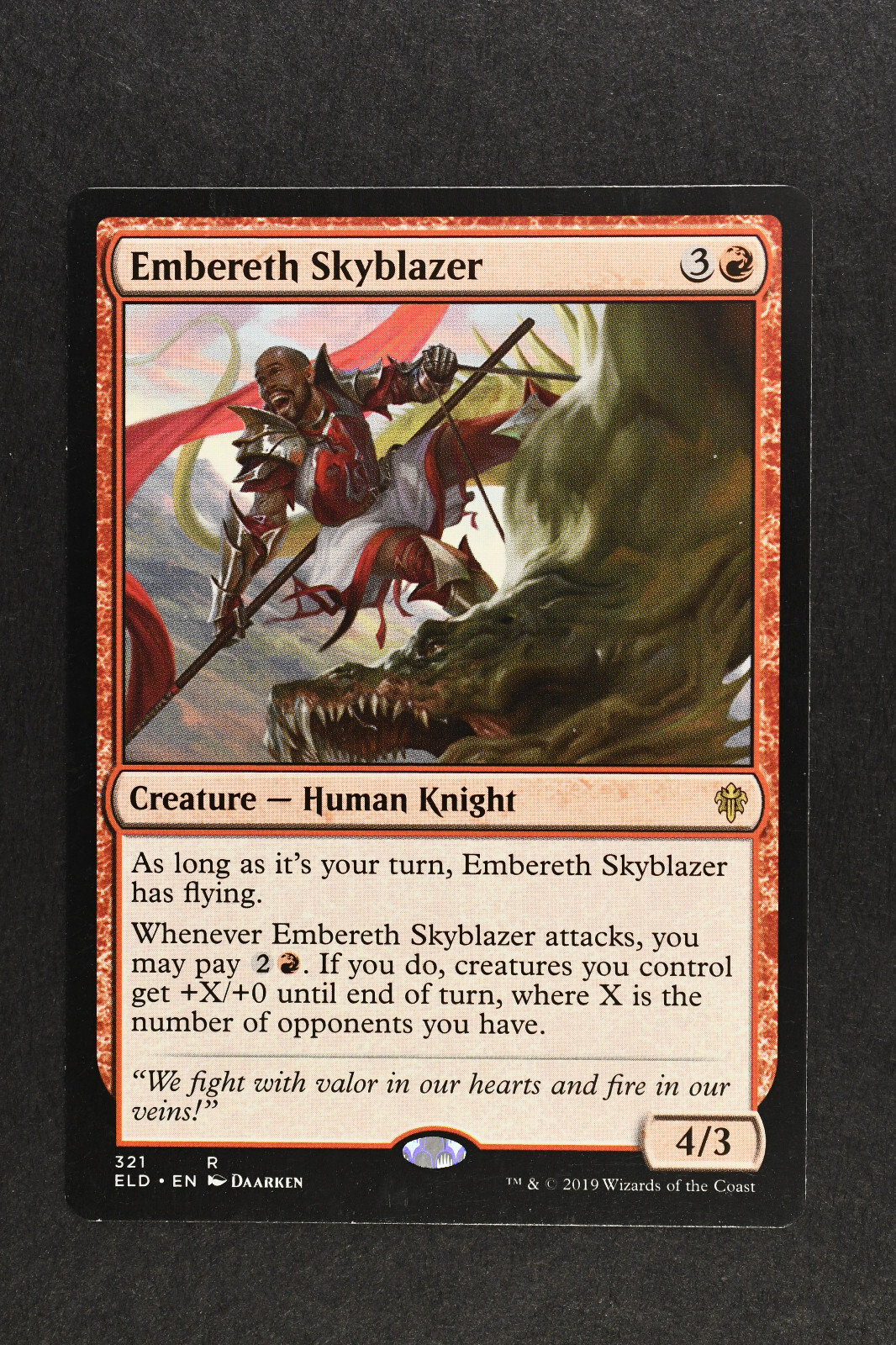 Magic The Gathering: Embereth Skyblazer - ELD - Rare - NM - MTG | eBay
