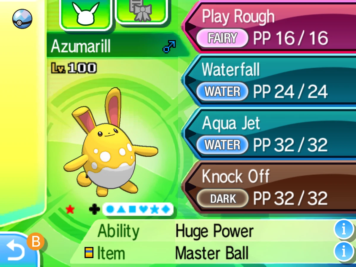Shiny Azumarill Xy