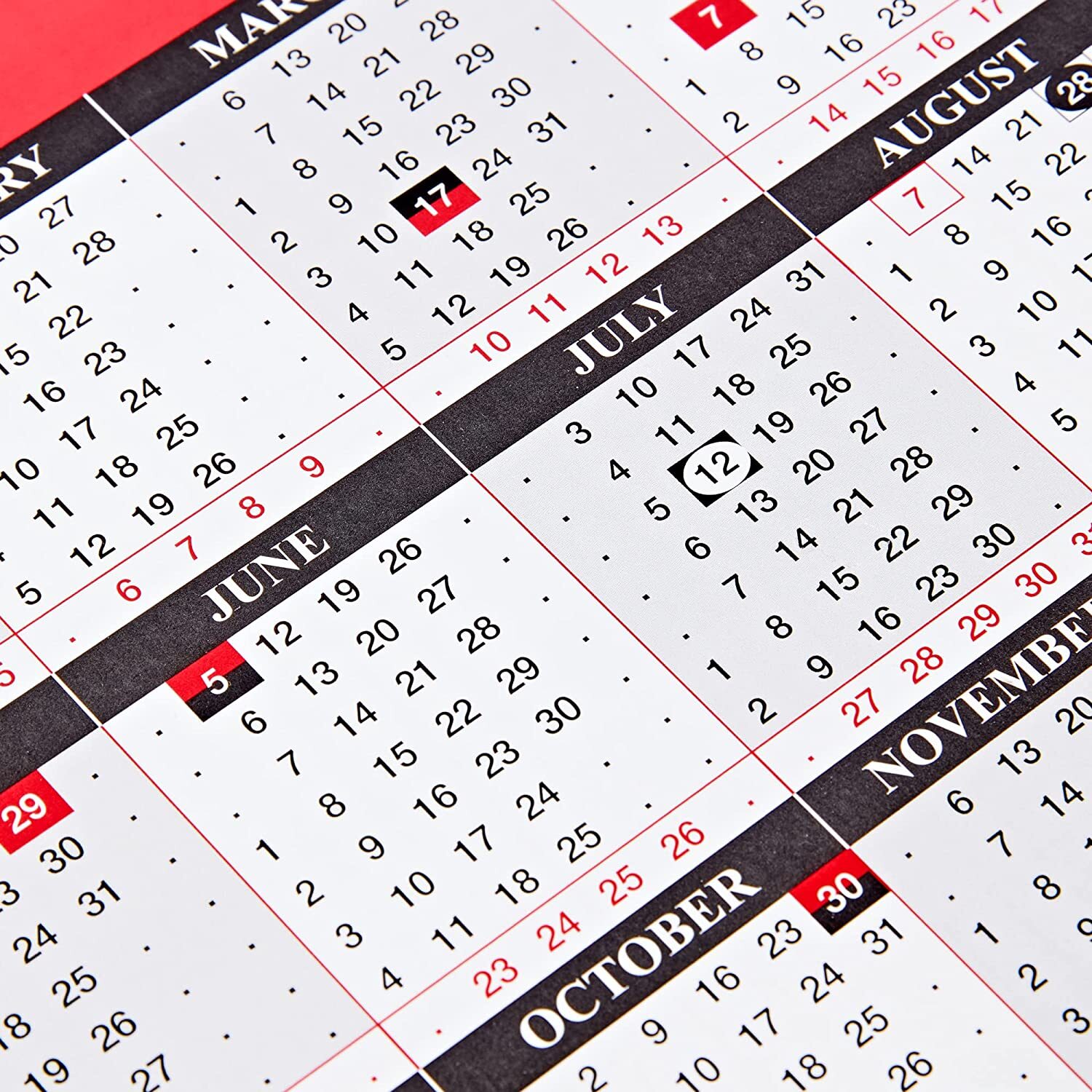 Yearly Desktop Calendar Free Standing Planner YC1 250mm x 205mm 2024 ...