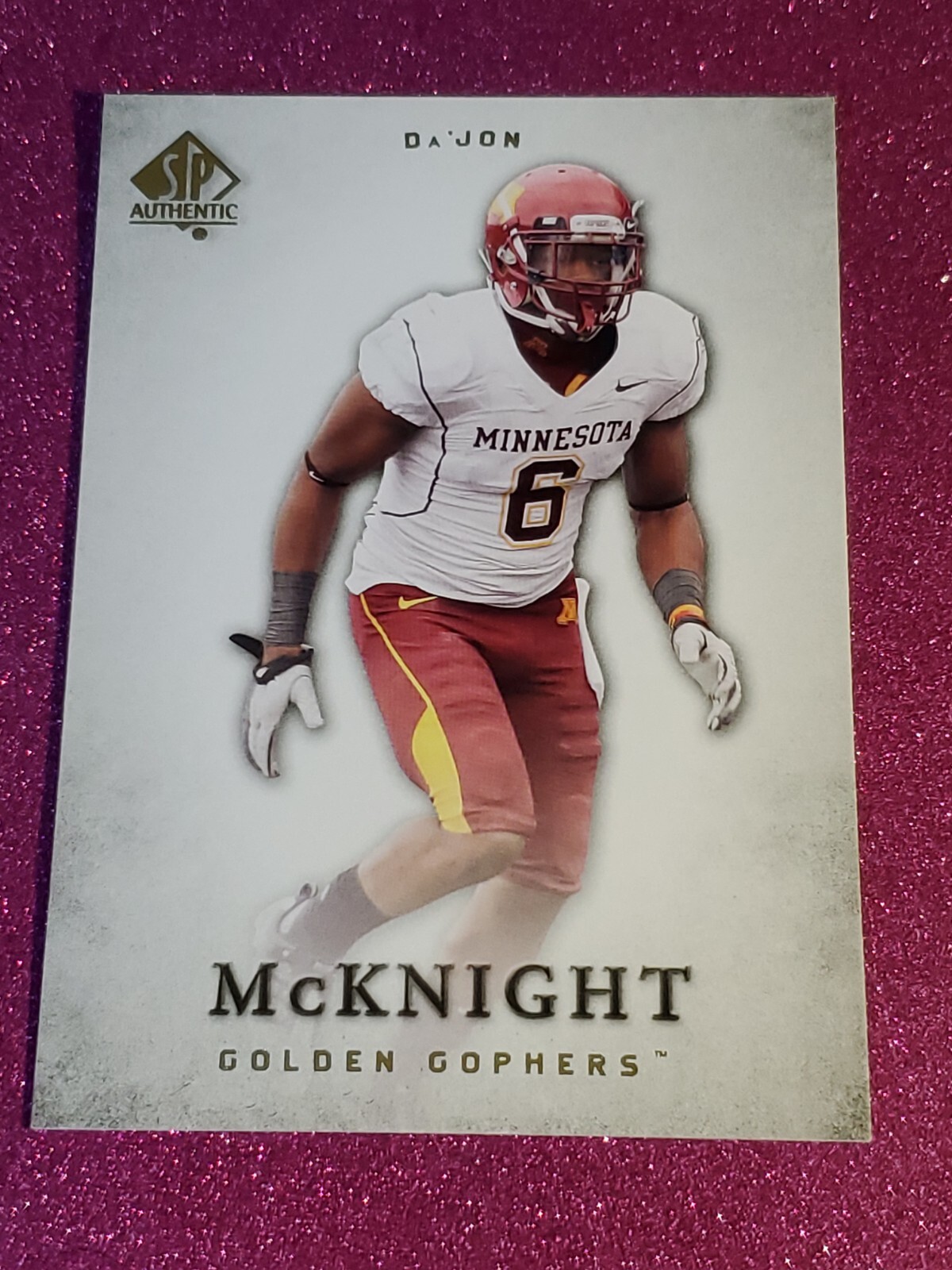 2012 Upper Deck SP Authentic #26 Da'Jon McKnight RC Minnesota Golden ...
