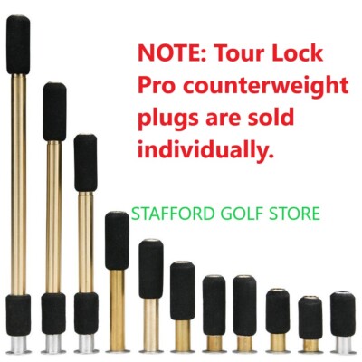 Tour Lock Pro Shaft Counterweight Plugs – Select Weight | Reusable Golf ...