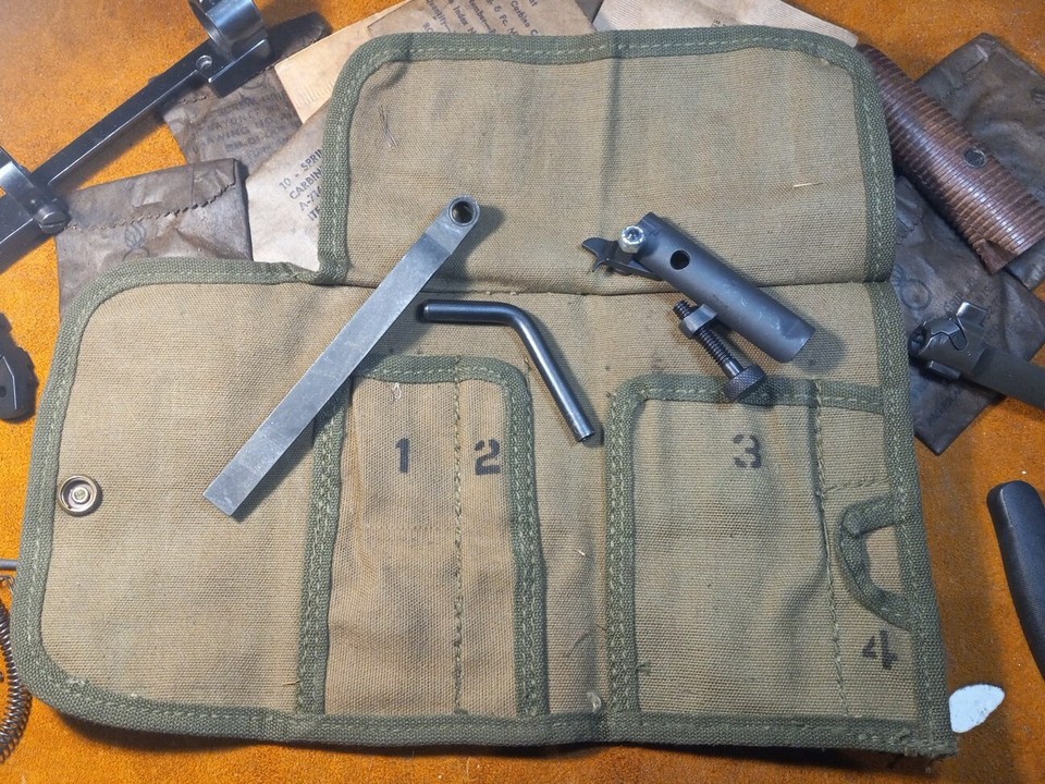 M1 Carbine Bolt Tool with USGI M12 Tool Roll | eBay