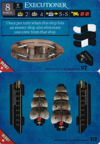 WizKids Pirates of the Revolution #UL007 Executioner (Common) ship new ...