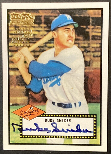2002 Topps 1952 Reprints Brooklyn Dodgers Duke Snider autograph #DSA | eBay
